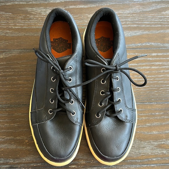 Harley-Davidson | Shoes | Harley Davidson Leather Sneakers 2m As Is ...